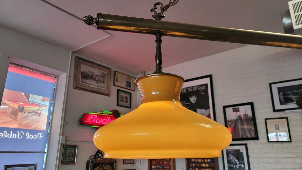 Antique French Pool Table Light Circa 1928 – Buffalo Billiards